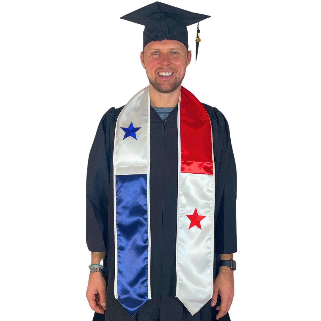 Panama Graduation Stole | Panamanian American Graduación Estola College ...