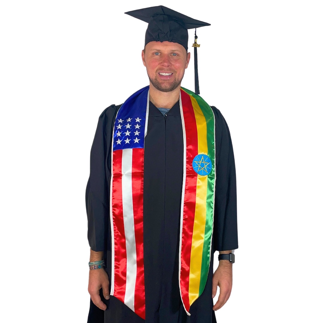 Ethiopia Graduation Stole | Ethiopian American Graduation Sash College ...