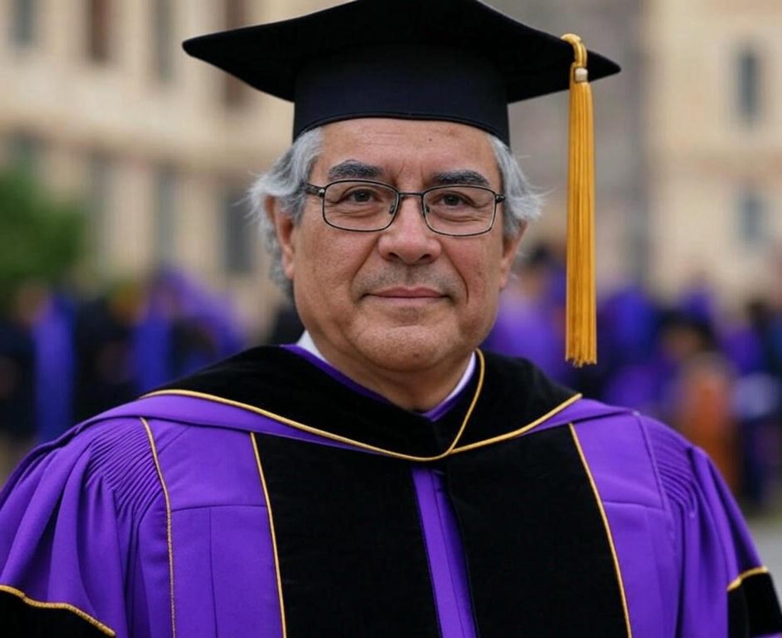 Purple Doctoral Gown and Tam Deluxe Graduation Set | Graduate Attire ...