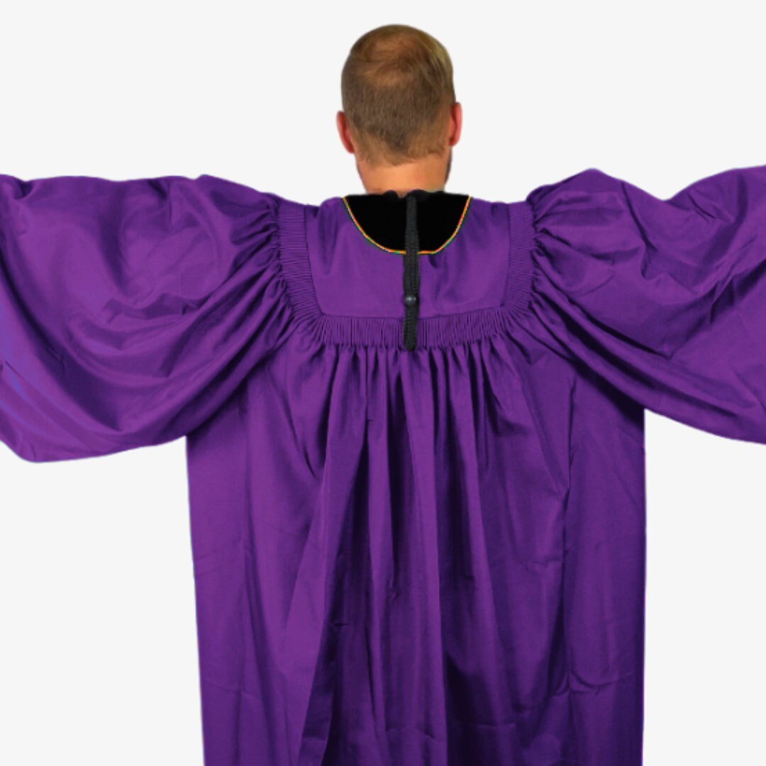 Doctor of Divinity Clergy Robe: Embroidered Pulpit Attire for Ministers ...