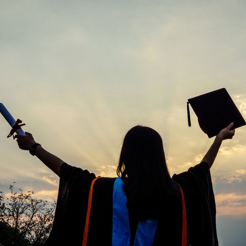 Orange Doctoral Gown and Tam Deluxe Graduation Set | Phd Graduate ...