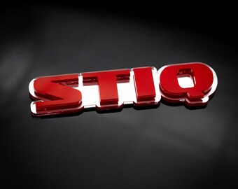 Custom Cursive Font Car Emblem Custom Colors Installs in Seconds 1.5 ...