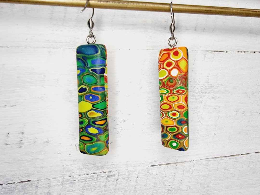 Hanging Multicolored Solid Tiles Double-sided Differently - Etsy