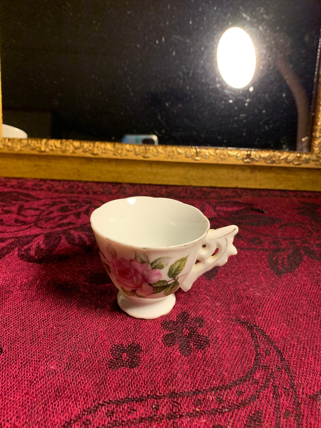 Vintage Tiny Teacup With Beautiful Ornate Handle. - Etsy