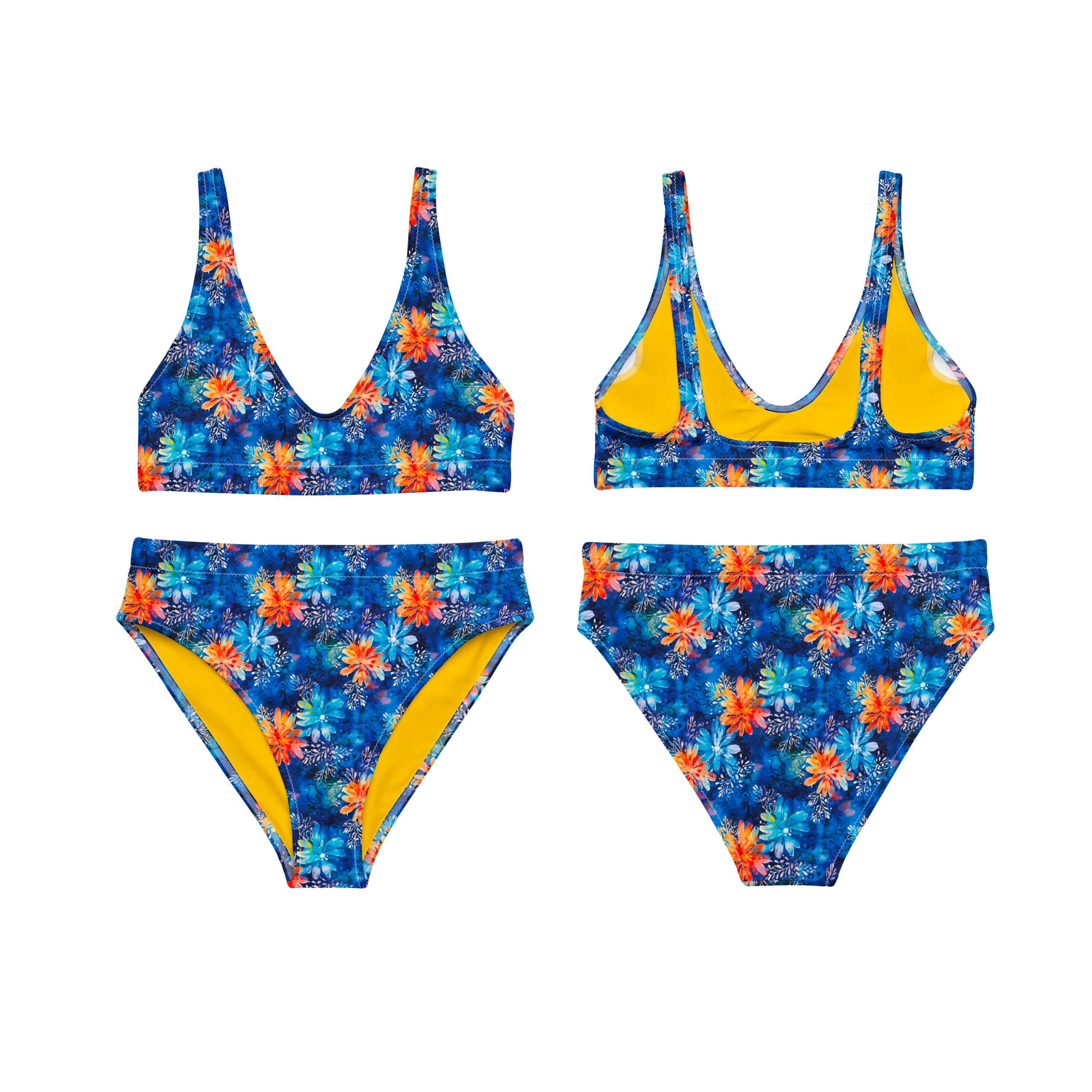 Matching Couples Swimsuits Tropical - Couples Swimwear Set Floral ...