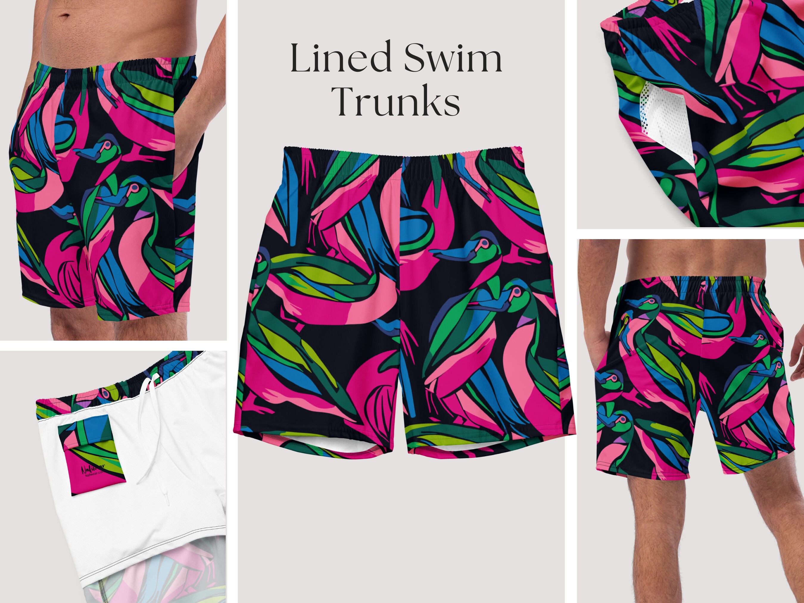 MATCHING SWIMSUITS for Couples Tropical Couples Swimwear Set His and ...