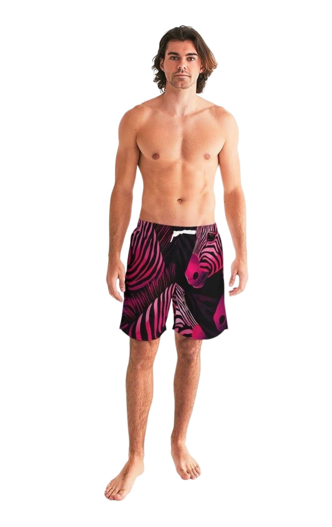 MATCHING SWIMSUITS for Couples - His and Hers Swimwear Set - Pink Zebra ...