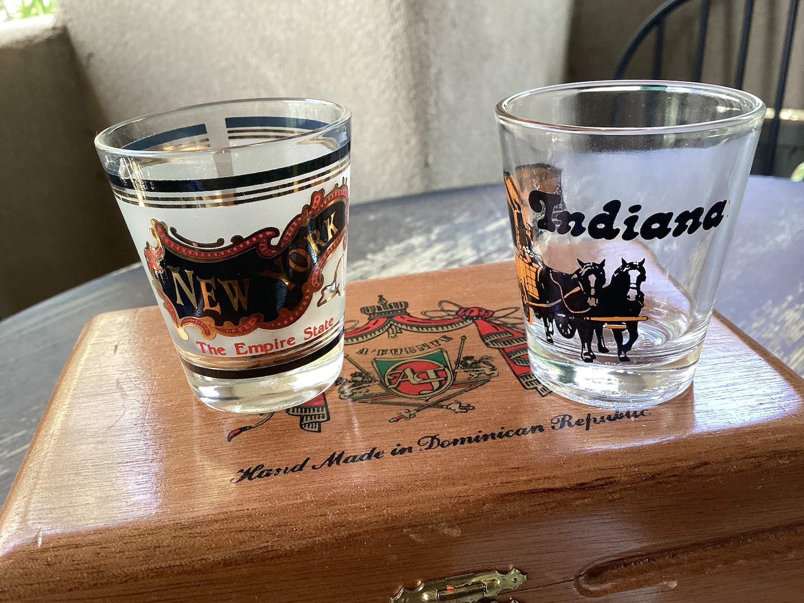 9 Vintage Americana Souvenir Shot Glasses - Etsy