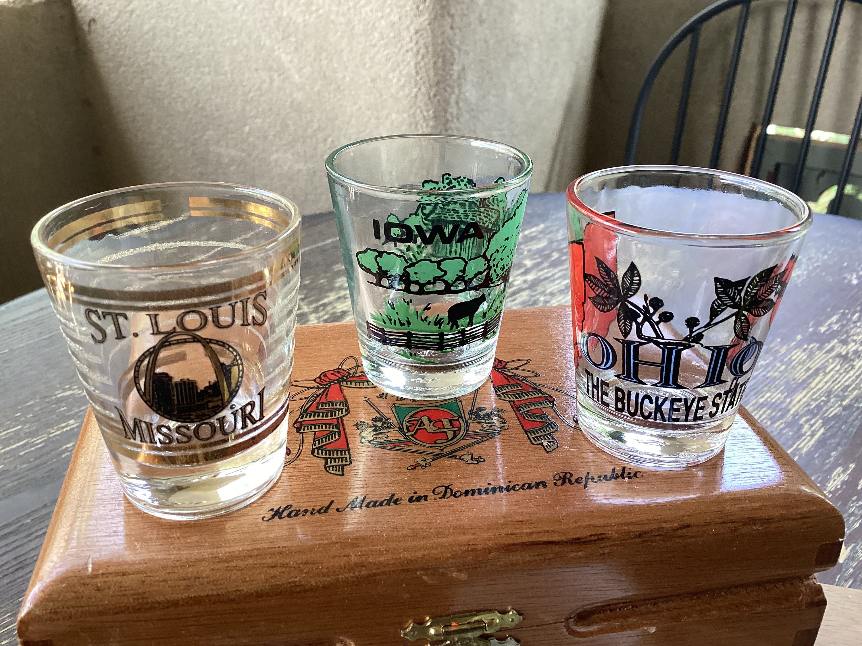 9 Vintage Americana Souvenir Shot Glasses - Etsy