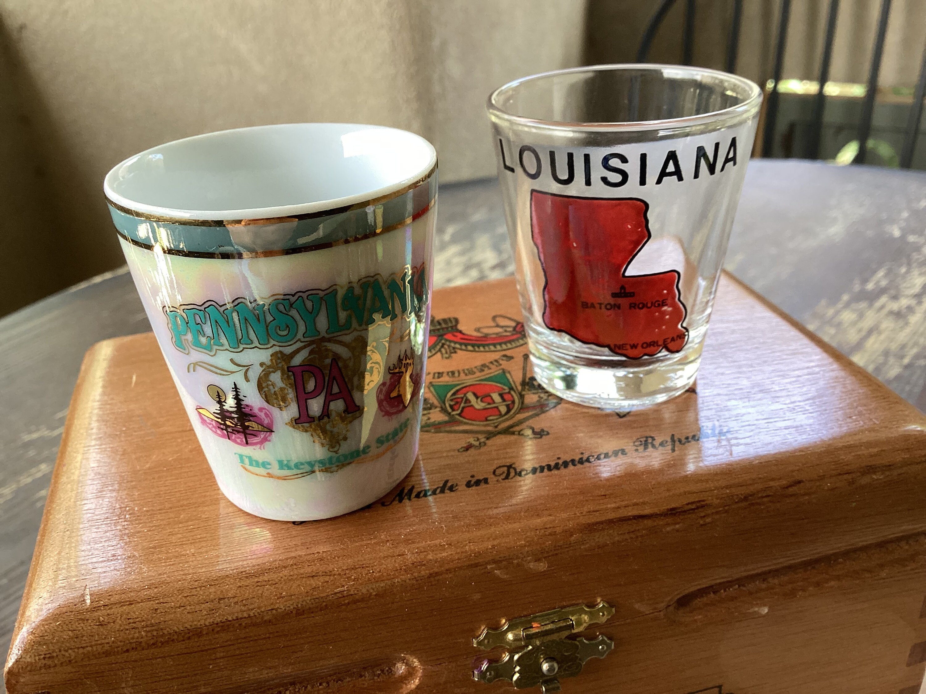 9 Vintage Americana Souvenir Shot Glasses - Etsy