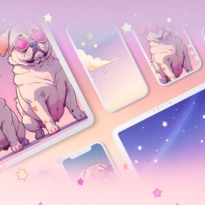 Kawaii Wallpaper X Rave Pugs Desktop Tablet Phone Mobile iPad iPhone ...