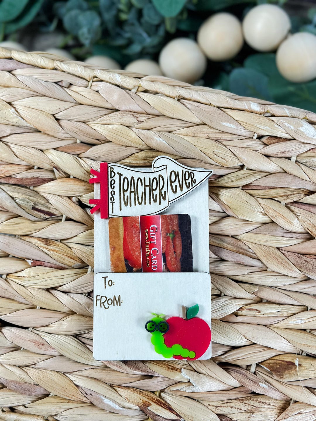 Teacher Gift Card Holder, Teacher Appreciation Gift, Preschool Teacher ...