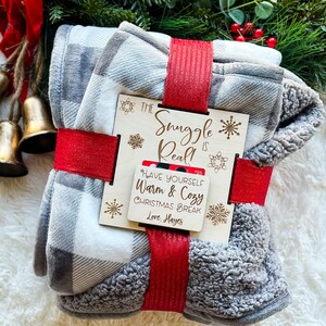 Personalized Blanket Gift Tag: Teacher, Neighbor, Friend Gift - Etsy