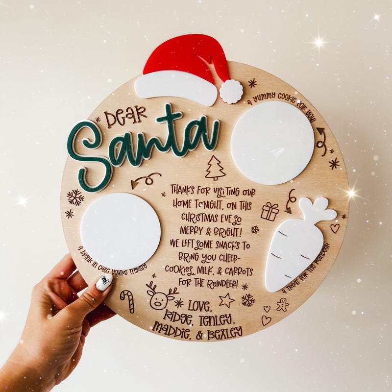 Santa Board Svg White - Etsy