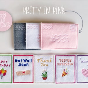 Montessori Felt Letters and Envelopes, Pretend Mail Set, Preschool ...