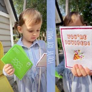 Montessori Felt Letters and Envelopes, Pretend Mail Set, Preschool ...