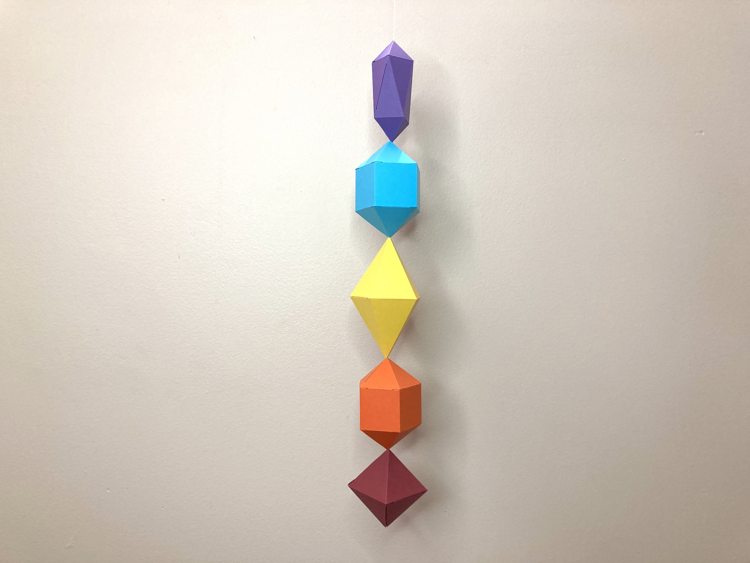 Ready to Assemble Paper Gems. Easy DIY. No Cutting. No Gluing ...