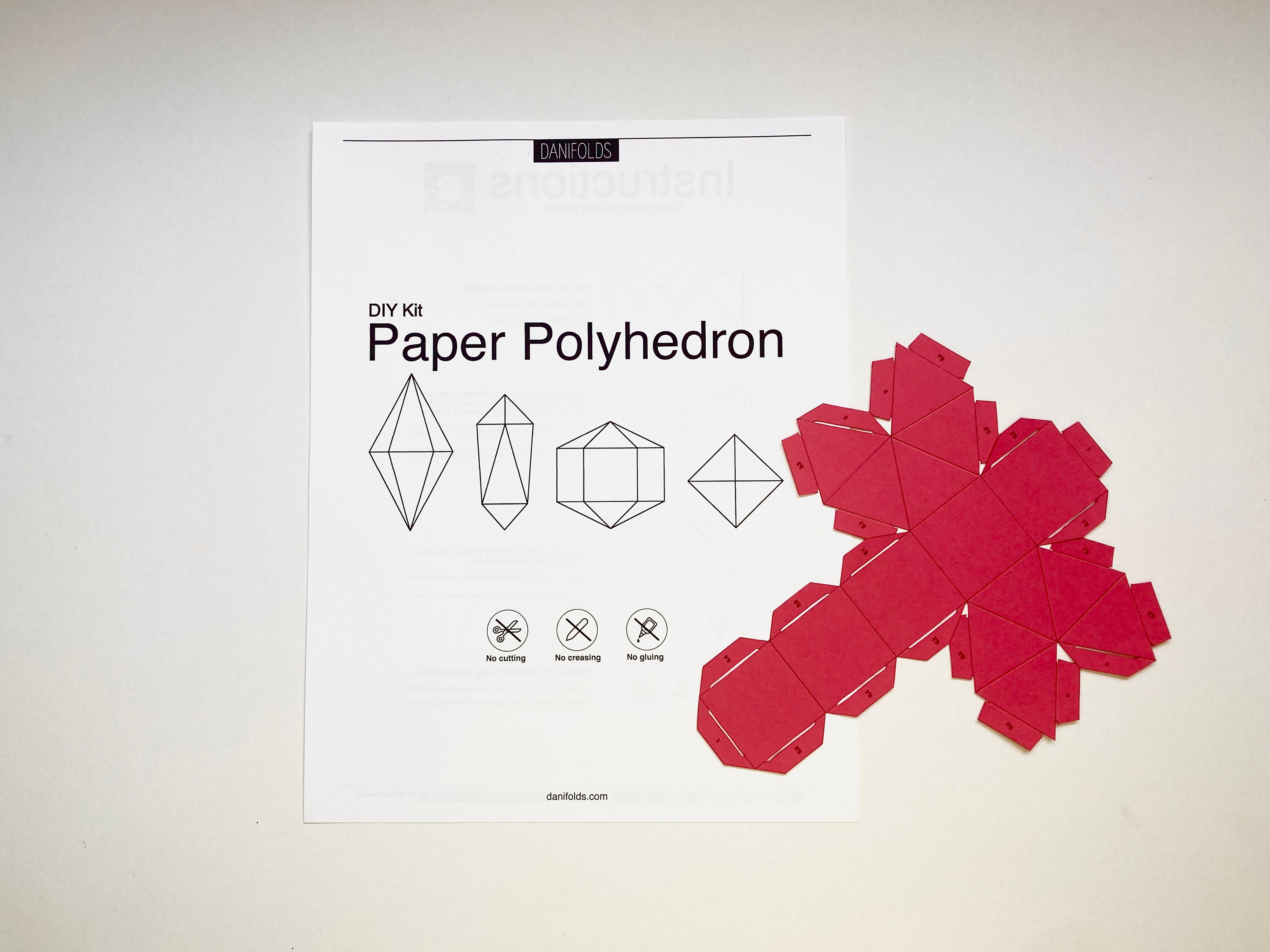 Ready to Assemble Paper Gems. Easy DIY. No Cutting. No Gluing ...