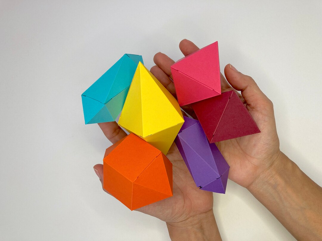 Ready to Assemble Paper Gems. Easy DIY. No Cutting. No Gluing ...