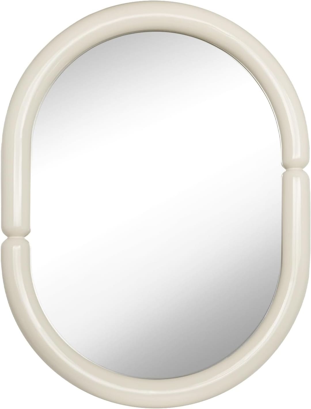 Oval Wall Mirror High-end Mirror Decor Reflective Cool Wall Art Sleek ...