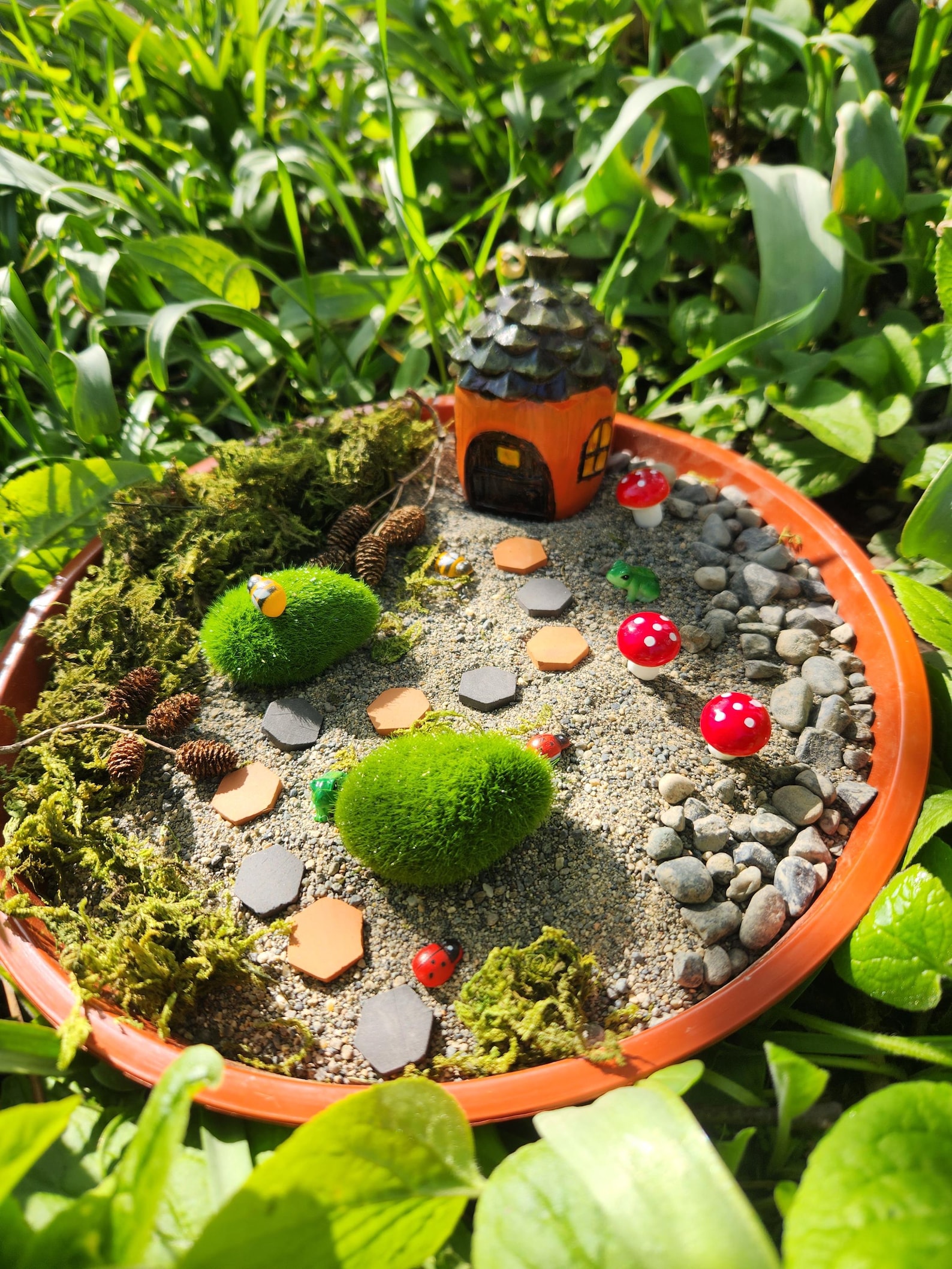 Fairy Zen Garden Kit, Pinecone House, Mini Garden, Zen Garden, Fairy ...