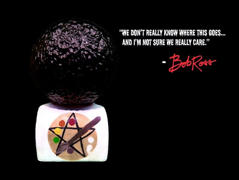 Bob Ross Gothic Chia Pet - Etsy