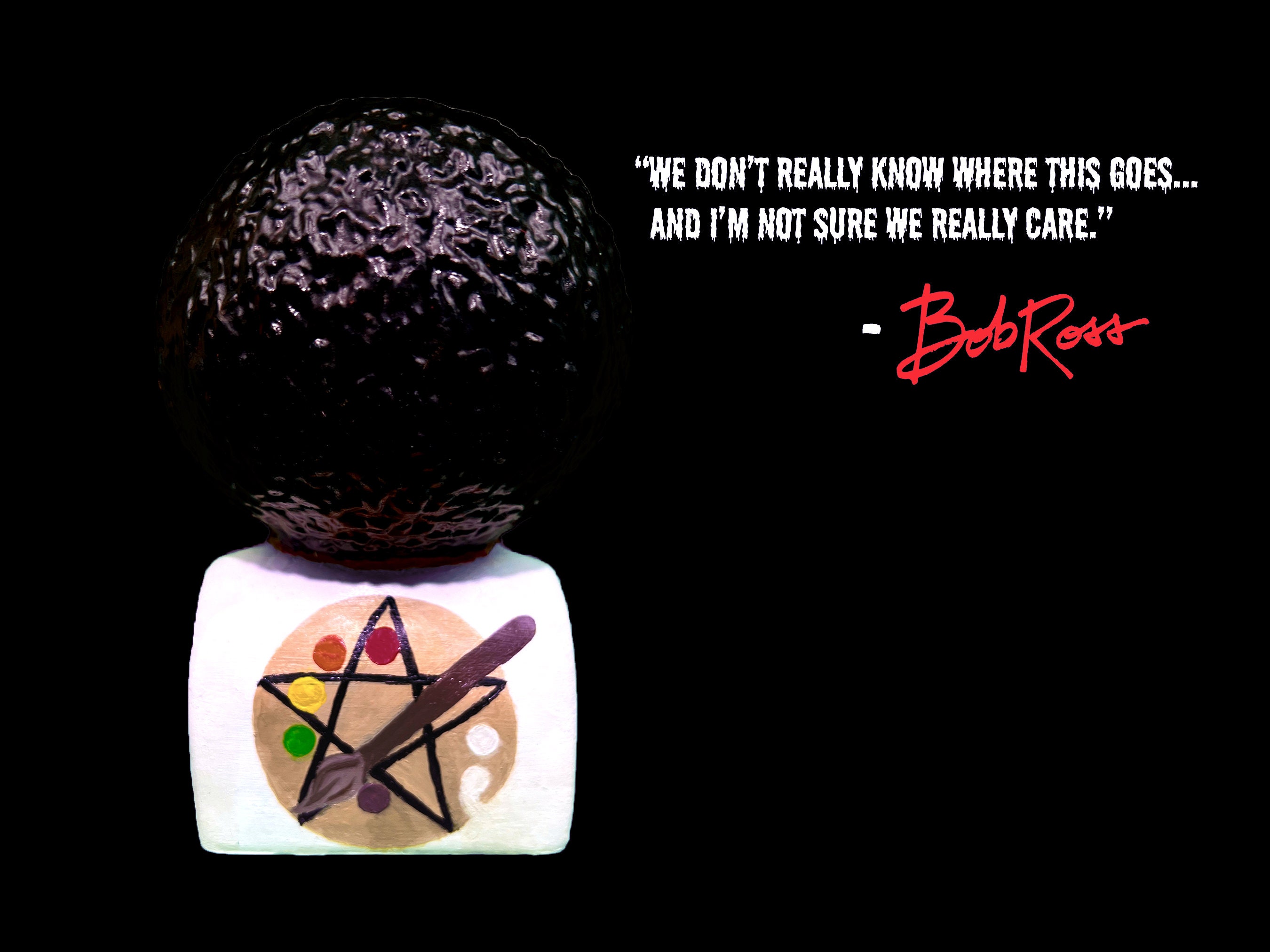 Bob Ross Gothic Chia Pet - Etsy