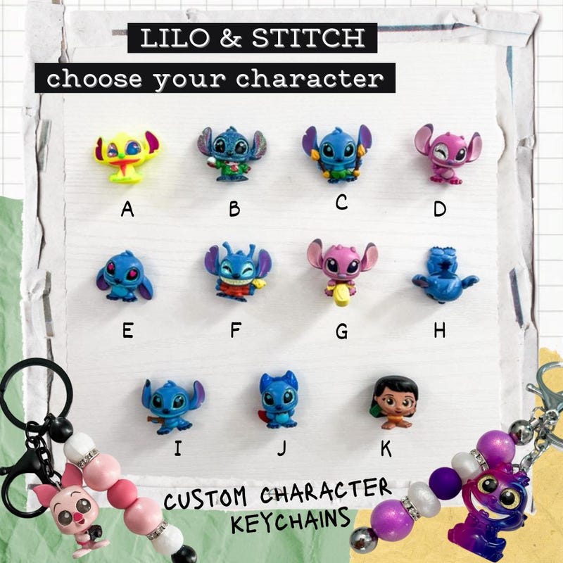 Stitch Keychain - Etsy
