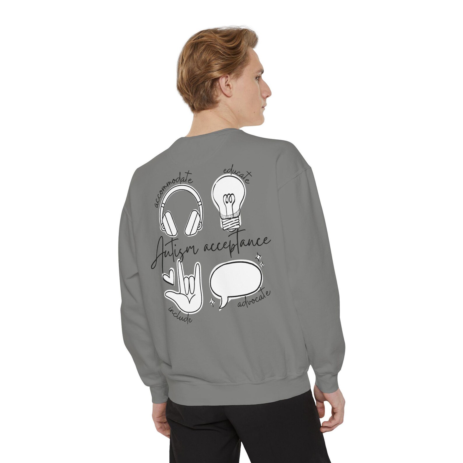 Autism Acceptance Comfort Color Sweatshirt - Etsy