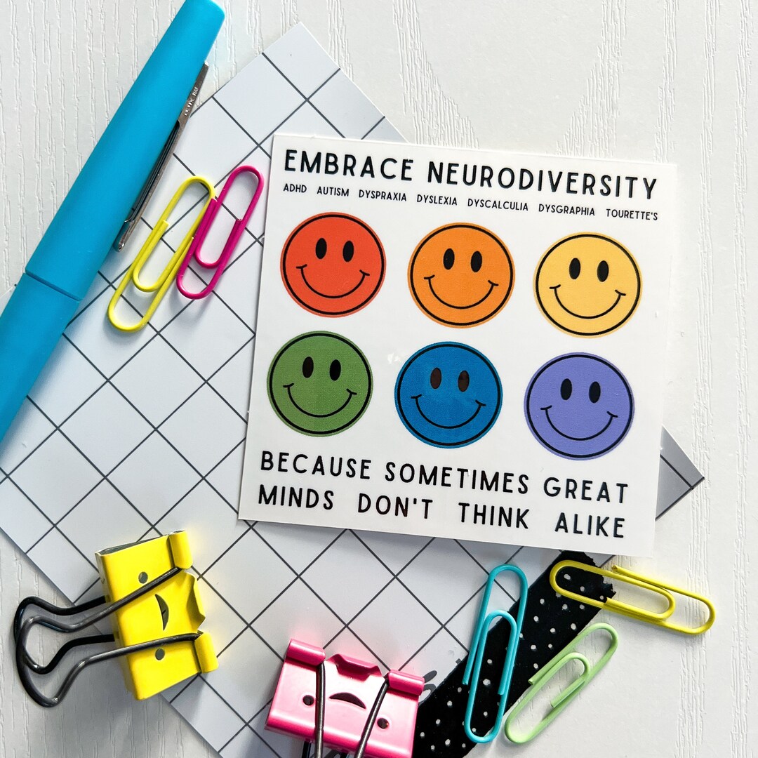 Embrace Neurodiversity Sticker - Etsy