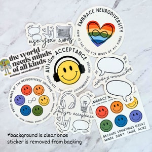 Autism Acceptance Smiley Sticker - Etsy