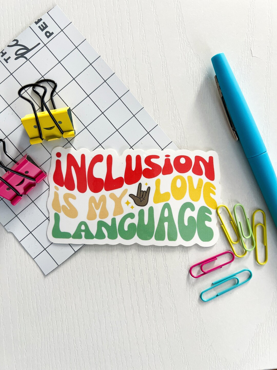 Inclusion is My Love Language Sticker - Etsy