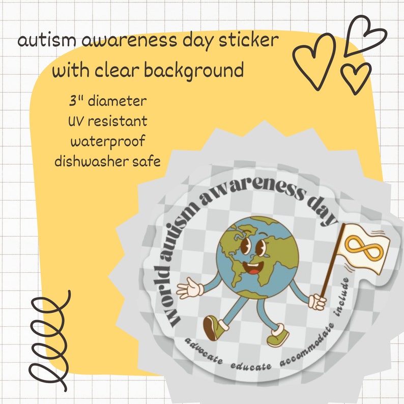 Autism Awareness Day Sticker - Etsy