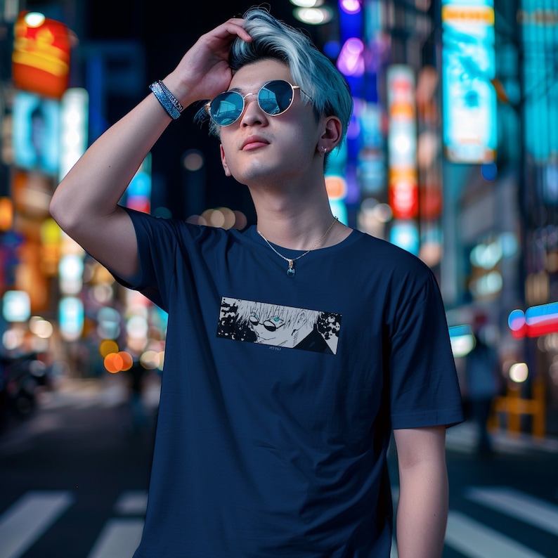 Gojo Tshirt Anime Kanji Inspired Japanese Streetwear Anime Gift JJK ...