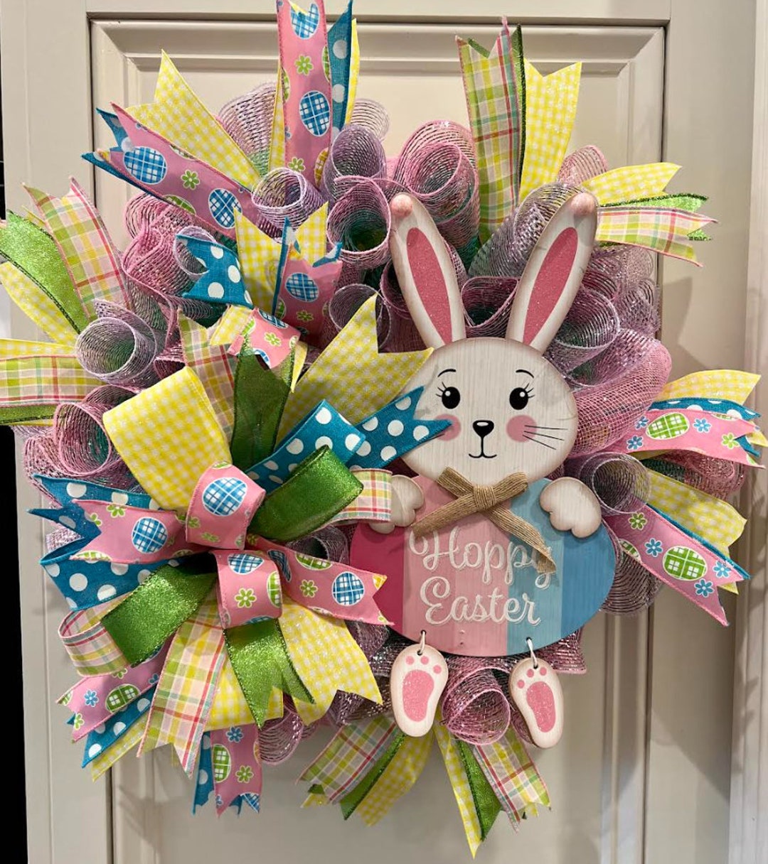 Easter Bunny Wreath - Etsy