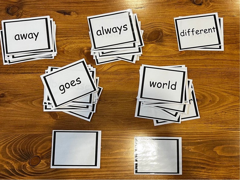 2nd Grade Sight Word Flash Cards - Etsy