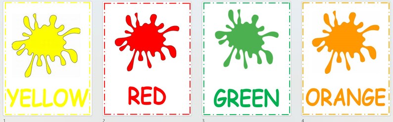 Classroom Color Posters - Etsy