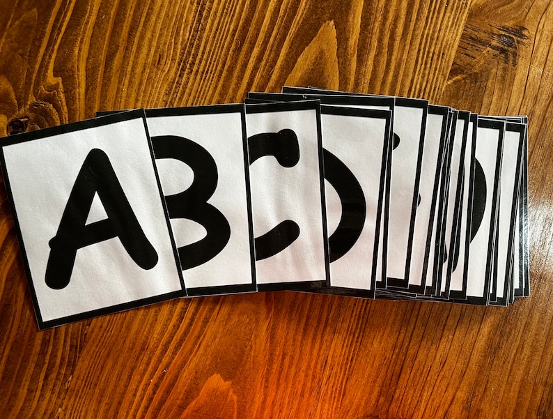 Tarjetas didácticas del alfabeto en mayúsculas - Etsy México