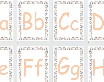 Classroom Alphabet Posters With Pictures/digital - Etsy