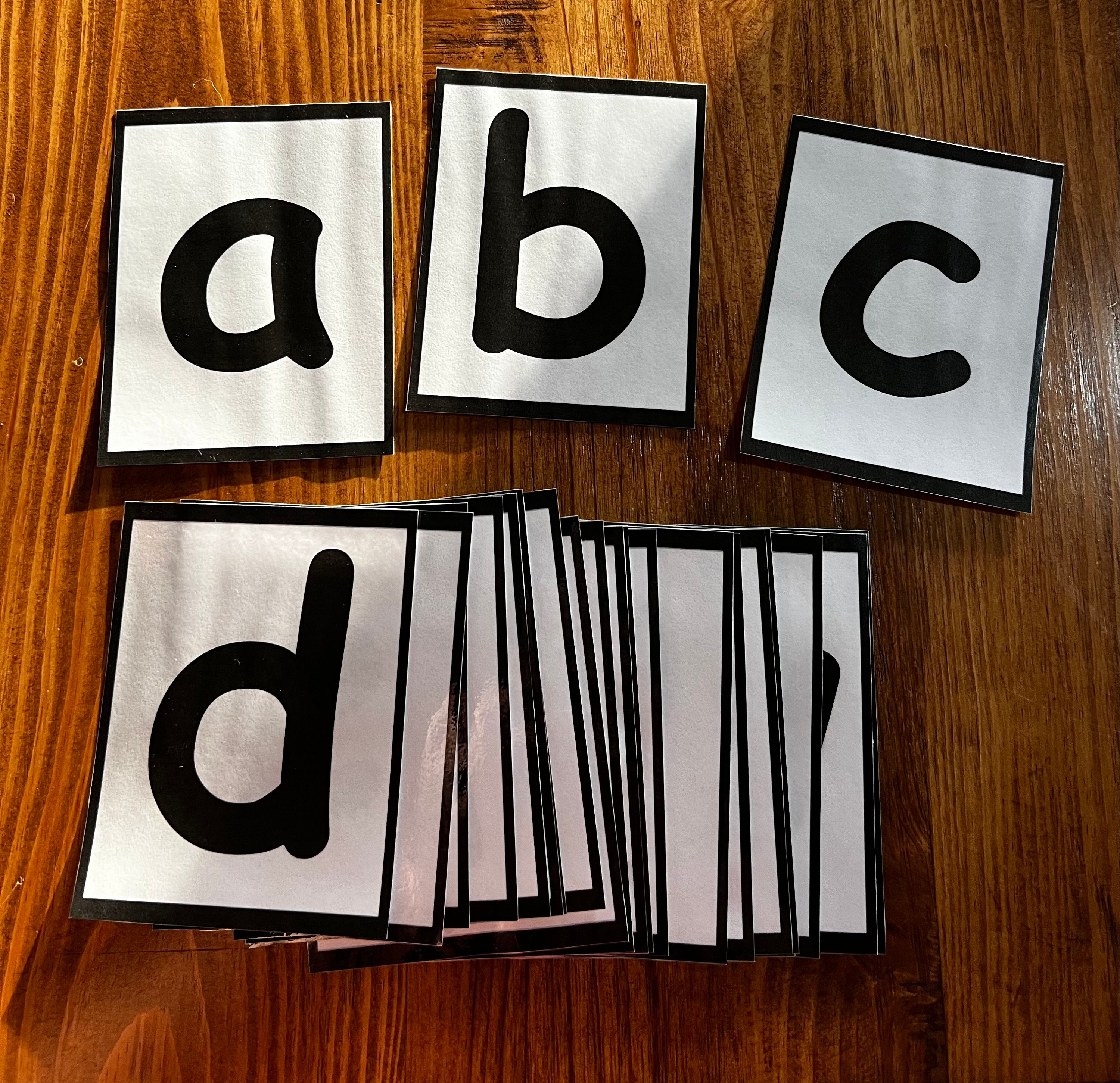 Lowercase Alphabet Flash Cards - Etsy