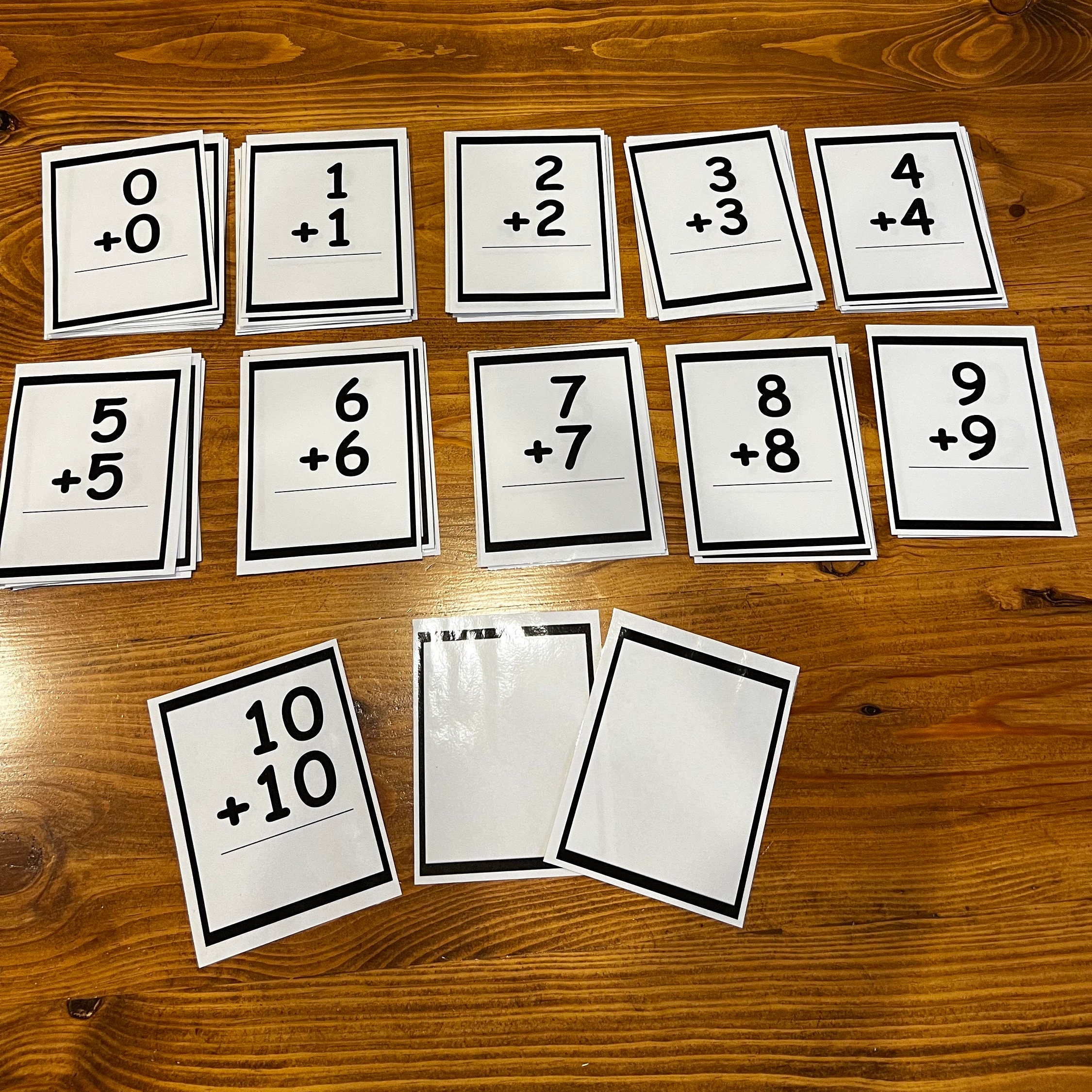 Adding 0-10 Flash Cards - Etsy