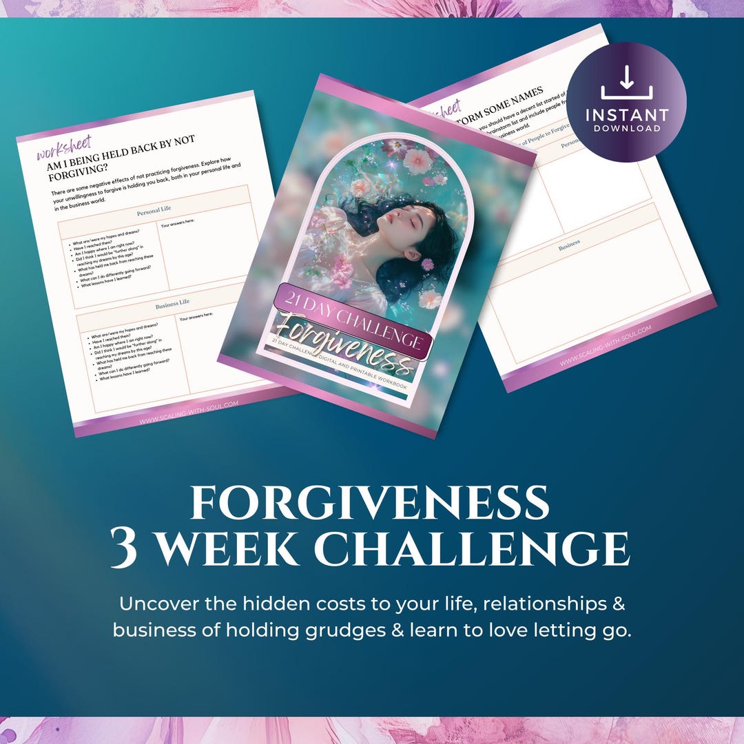 Forgiveness 21 Day Challenge for Healing, Self Love and Healthy ...