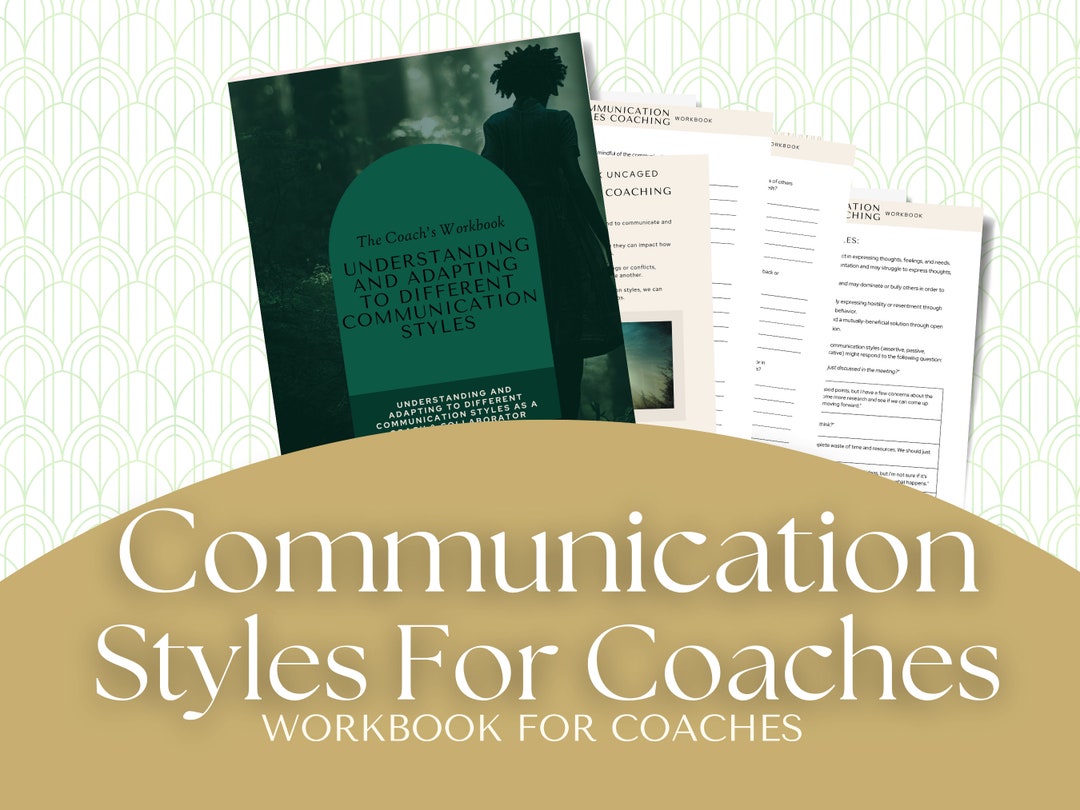 Coaching Communication Styles Assessment Workbook Improve Client ...