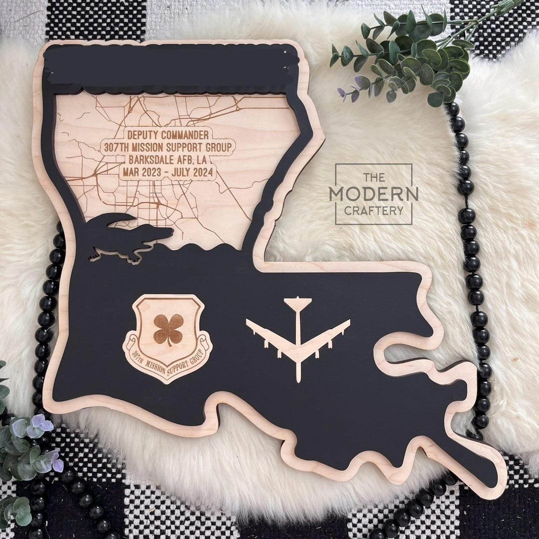 Custom Military Promotion Gift, PCS Plaque, State/country/base Going ...