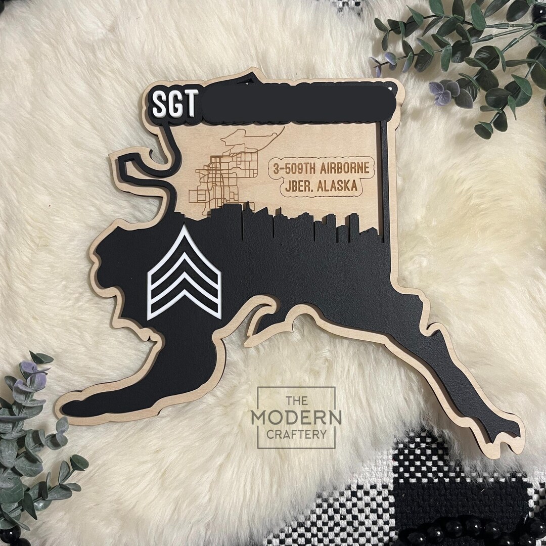 Custom State Award, PCS Gift, State/country/base Going Away, Military ...