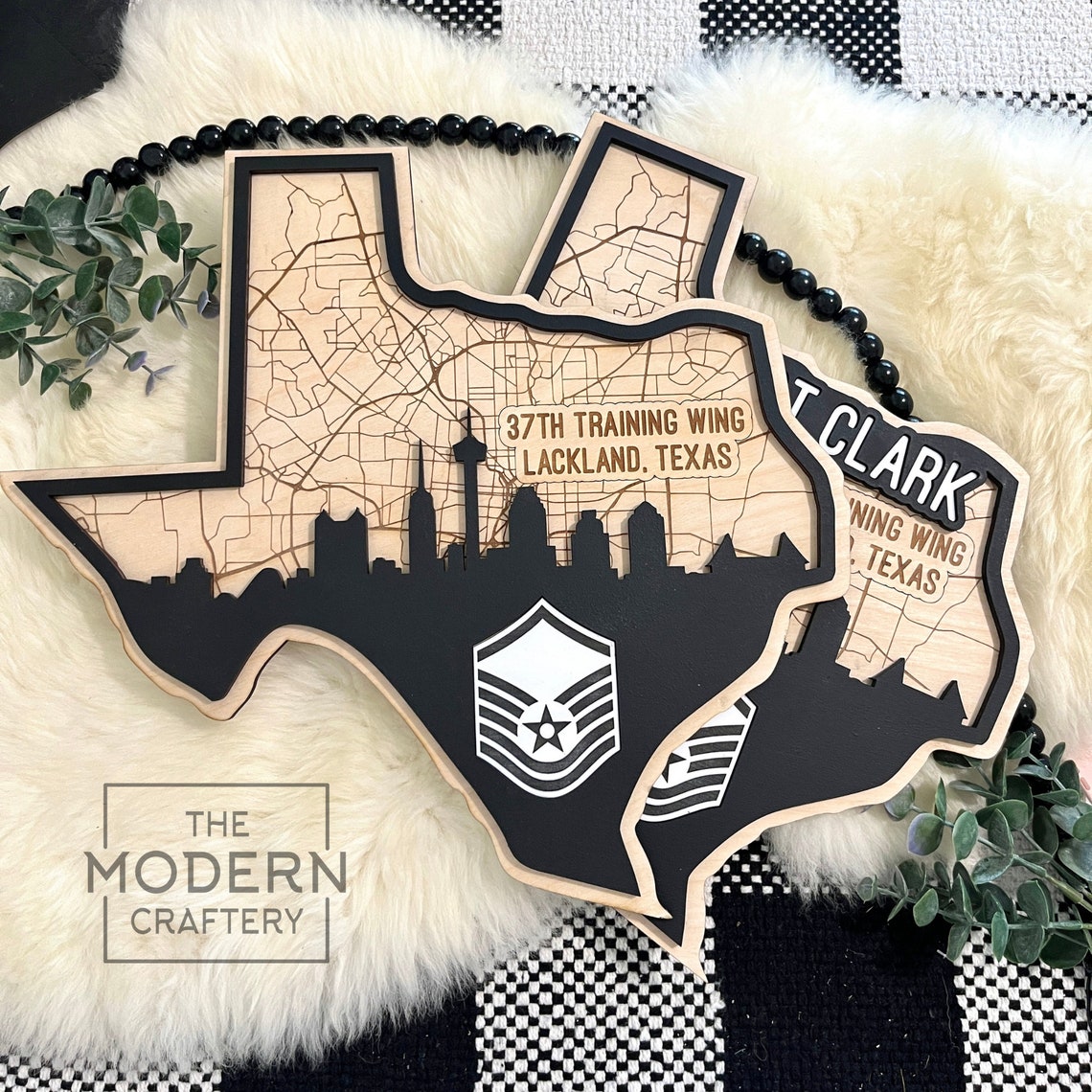 Medium Custom Military Promotion Gift, PCS Plaque, State/country/base ...