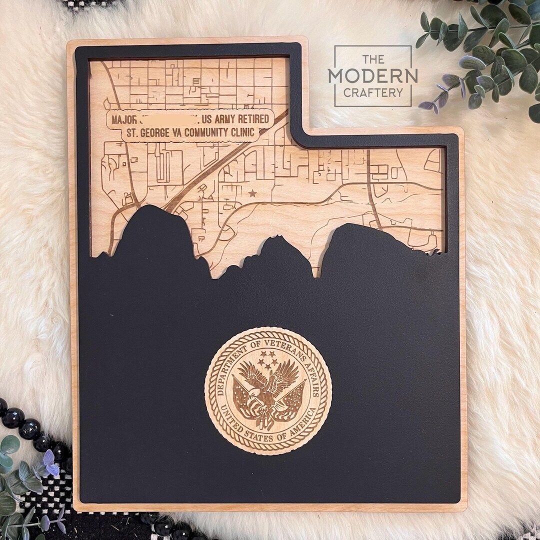 Custom Military Promotion Gift, PCS Plaque, State/country/base Going ...