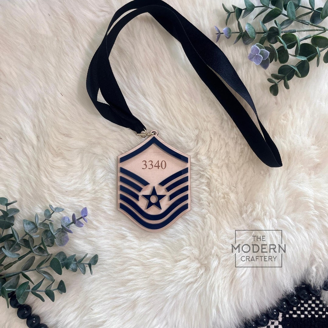 Custom Military Promotion Gift, Line Number Stripe, Promotion Ornament ...