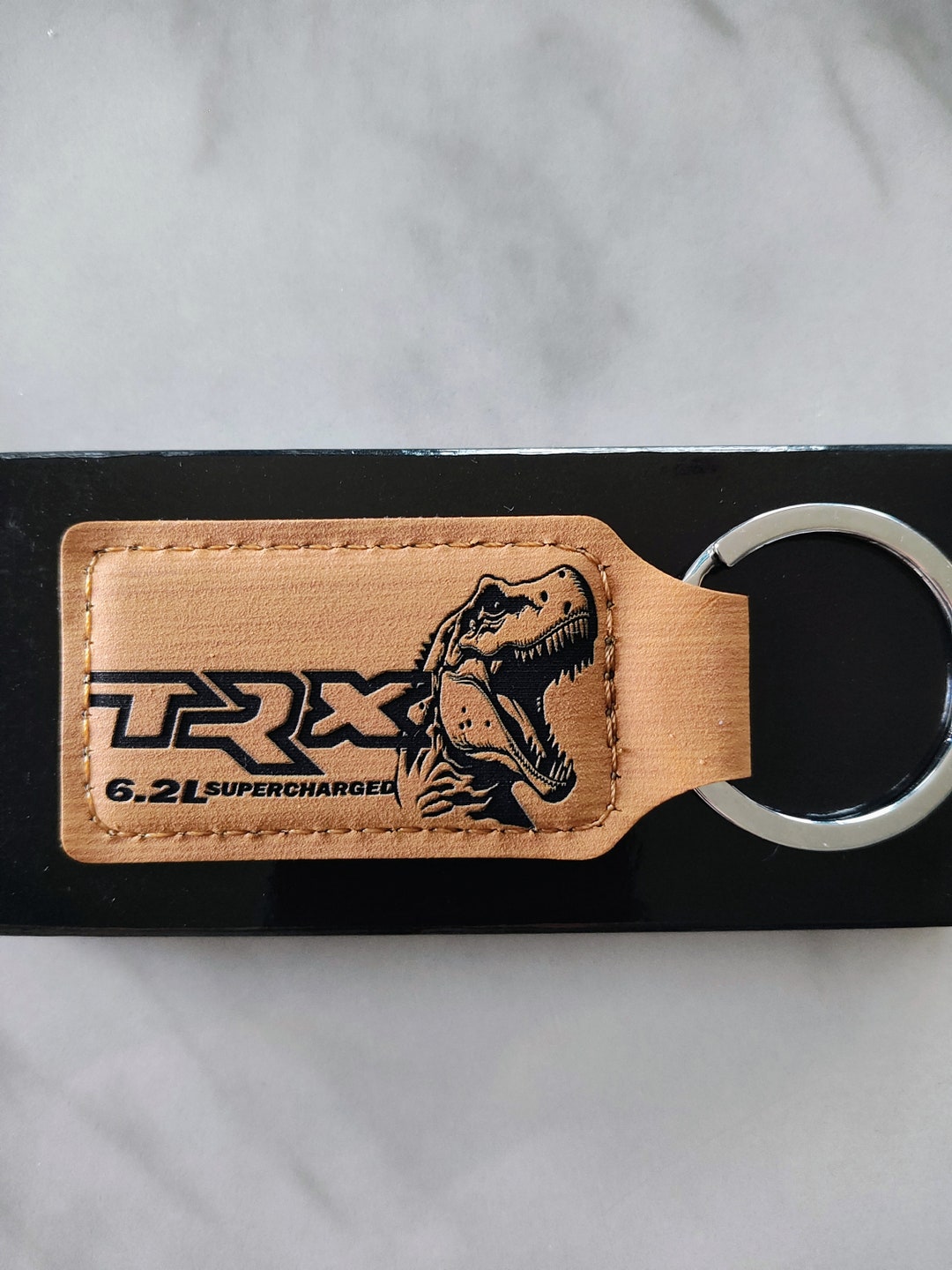 Laser Engraved Leather RAM TRX MOPAR Keychain - Etsy