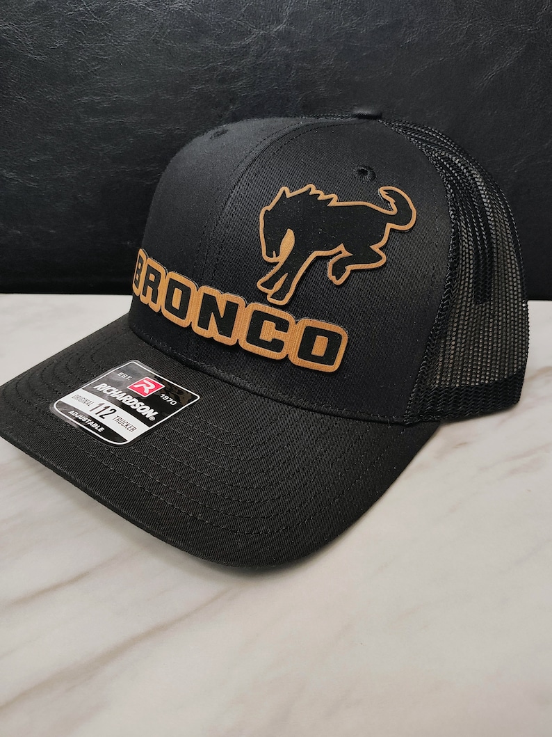 Bronco, Ford, off Road, Bronco Raptor, Leather Patch Hat Richardson 112 ...